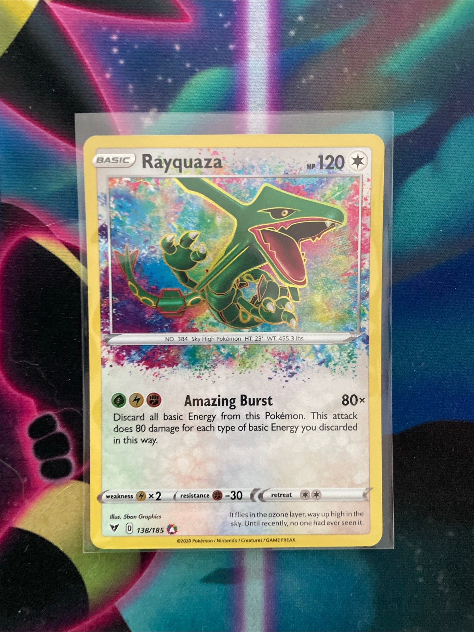Solo Card (Rayquaza Amazing Rare) – TCG Custom Packs/Family Tymes