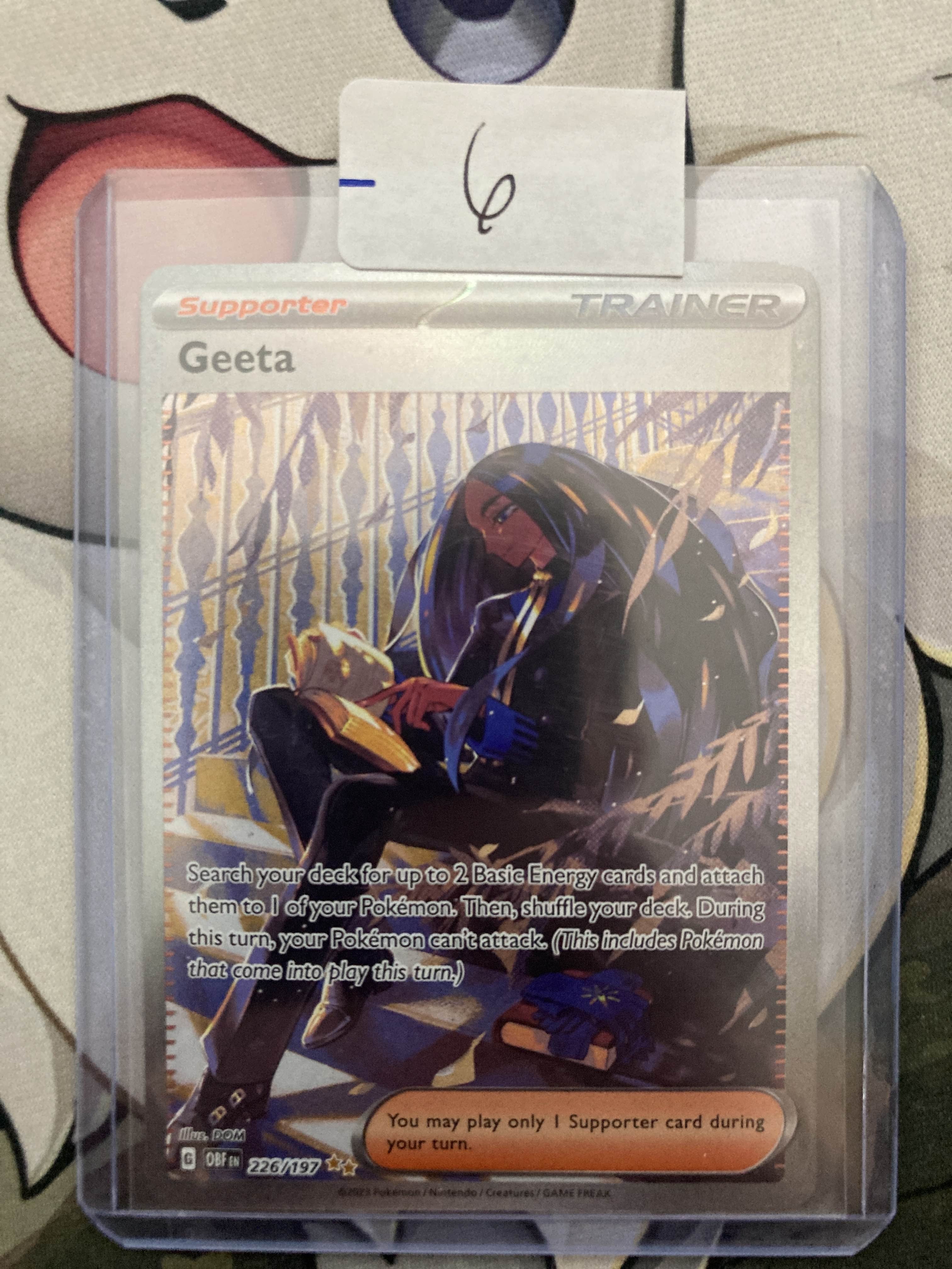 Solo card (Geeta SIR Full Art Trainer) – TCG Custom Packs/Family Tymes